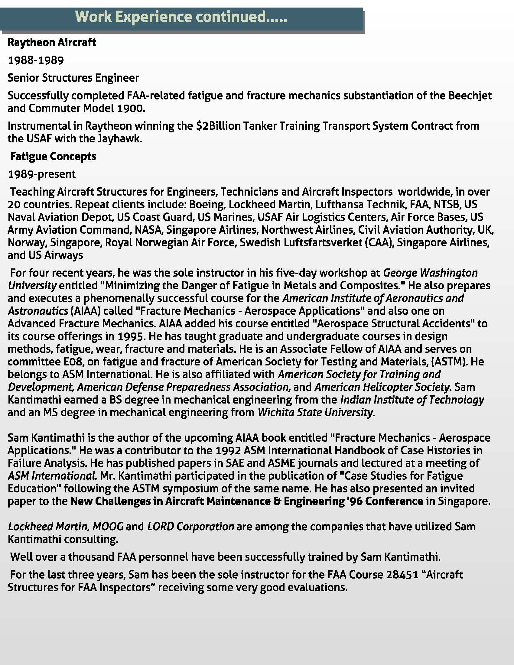 Instructors – Fatigue Concepts